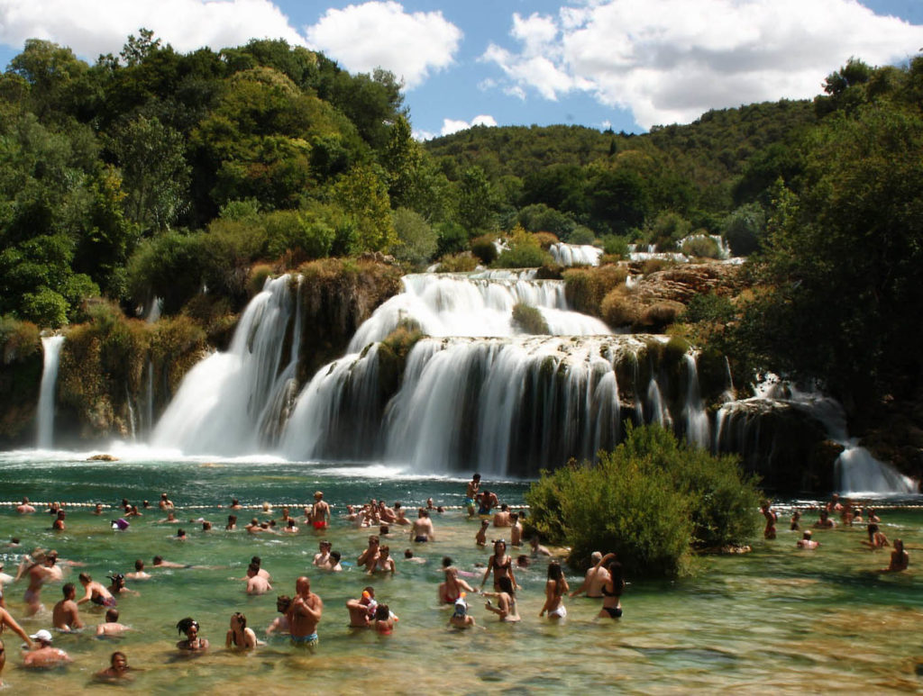 Want to swim under the waterfall? - Krka Waterfalls Tour from Split
